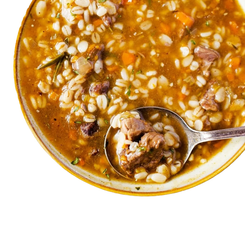 Beef Barley Stew Soup ORGANIC & GRASS FED – Frankie's Free Range Meats